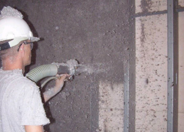 Sprayed Cellulose Fiber